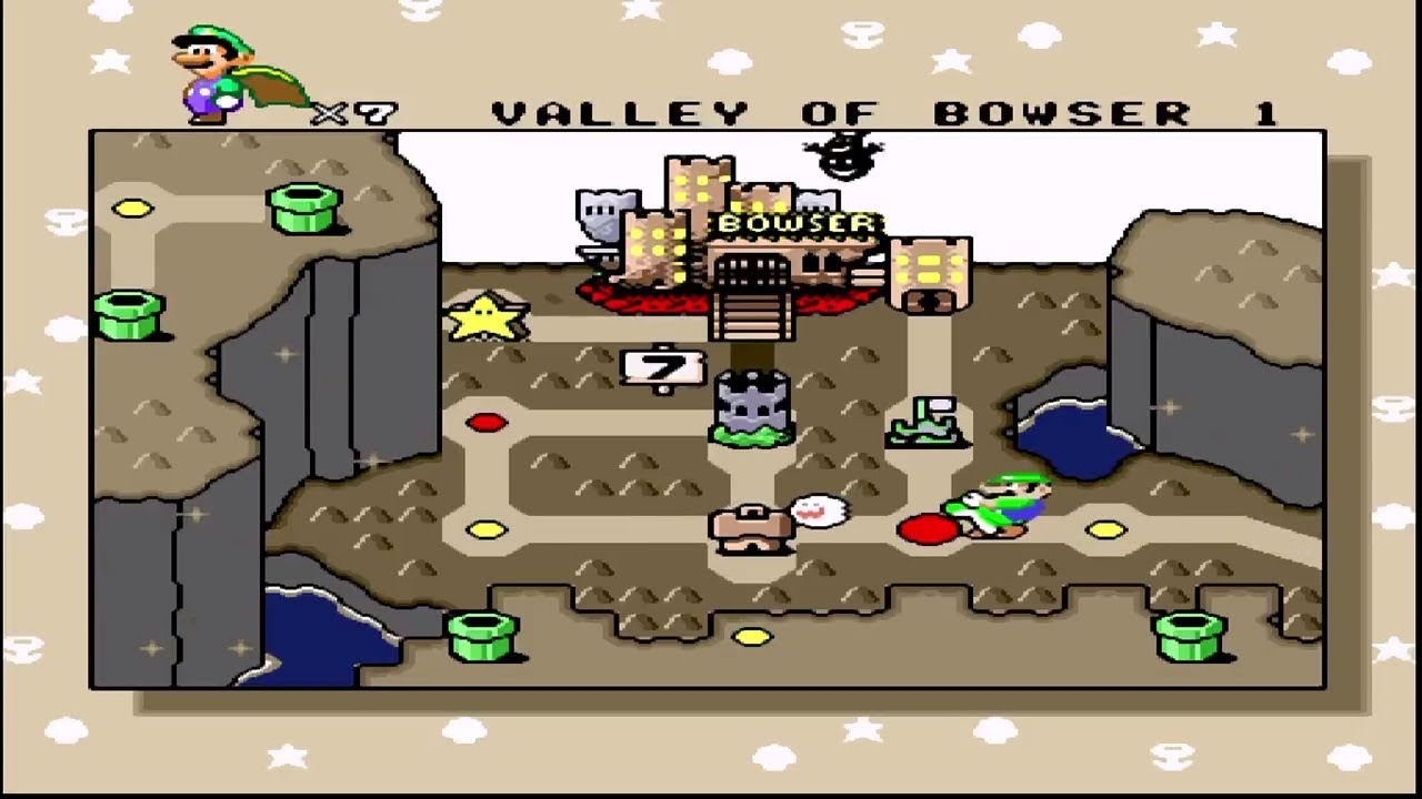 7º Mapa Valley Of Bowser Super Mario World! - YouTube