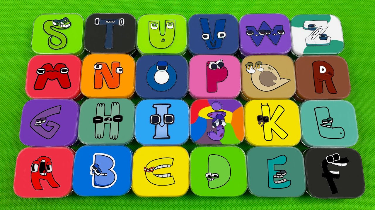 Alphabet Lore – Looking For A - Z With SLIME Rectangle Coloring Mixing ...
