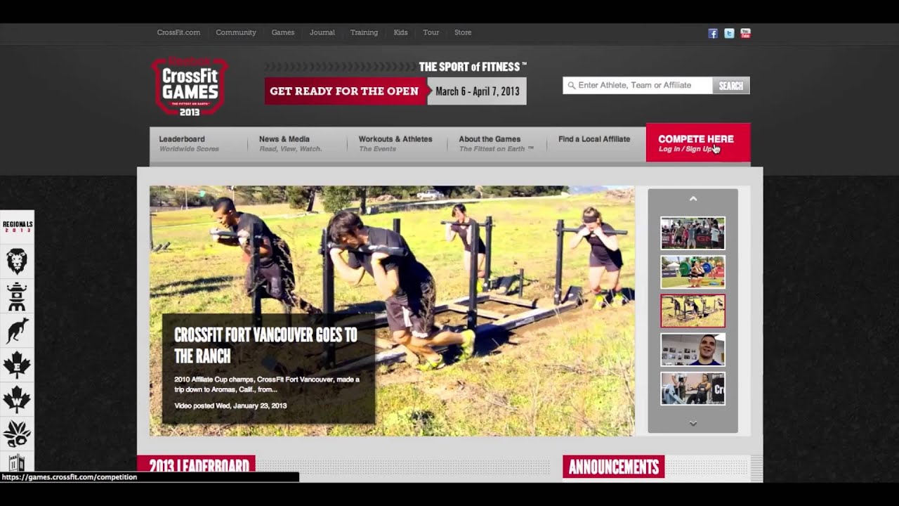 Pat Barber CrossFit Open 2013 Vlog Intro - YouTube