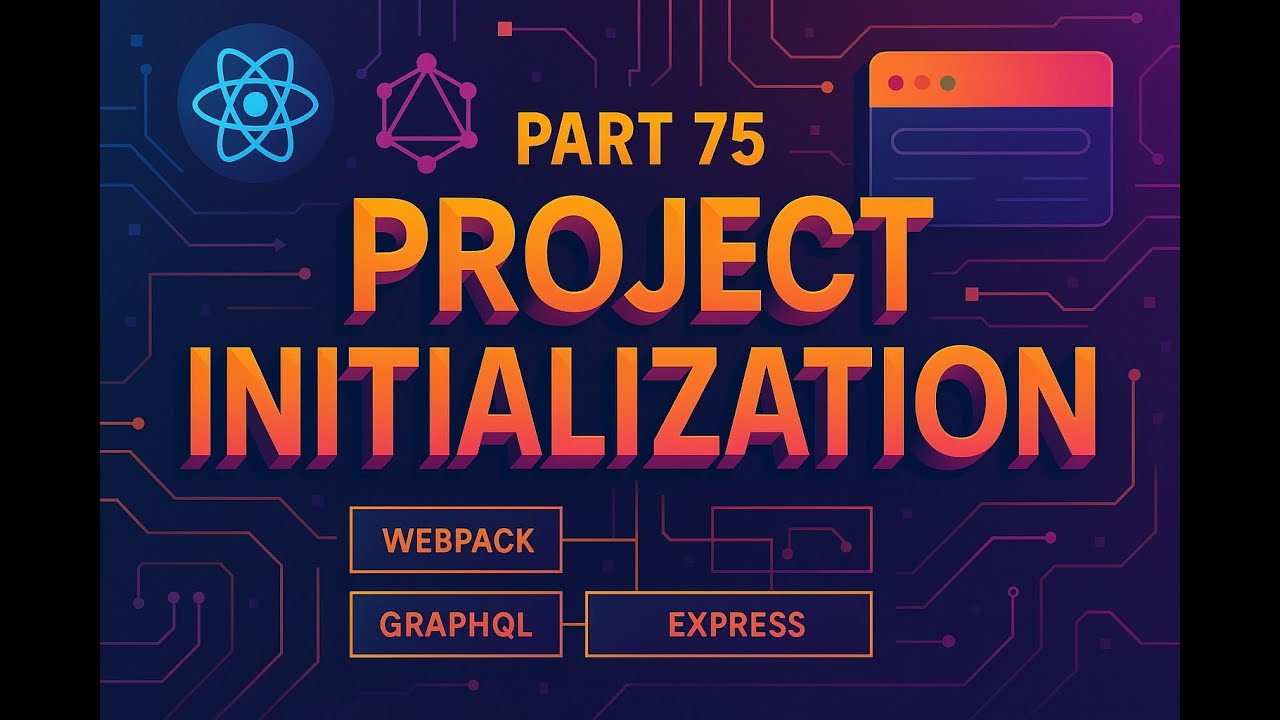GraphQL with React in Malayalam - Part 75 - Project Initialization - YouTube