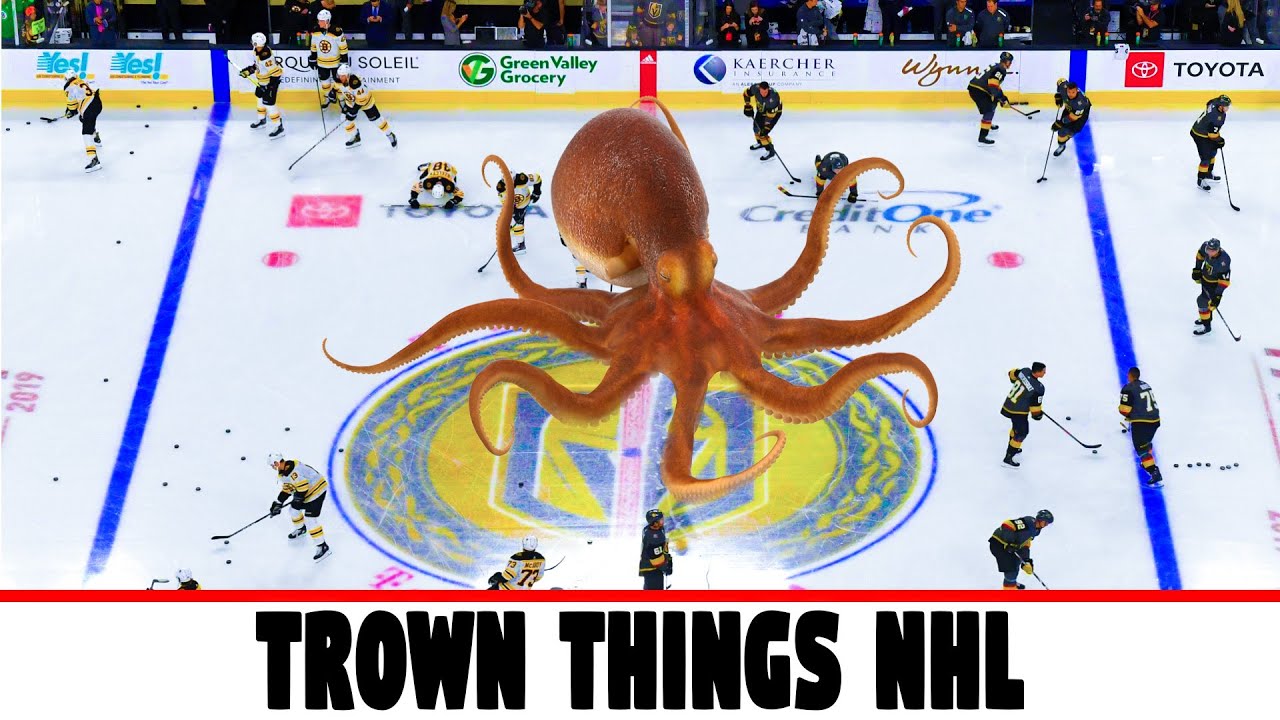 NHL ICE Hockey Weirdest Moments Of Trown Things On The Ice! - YouTube