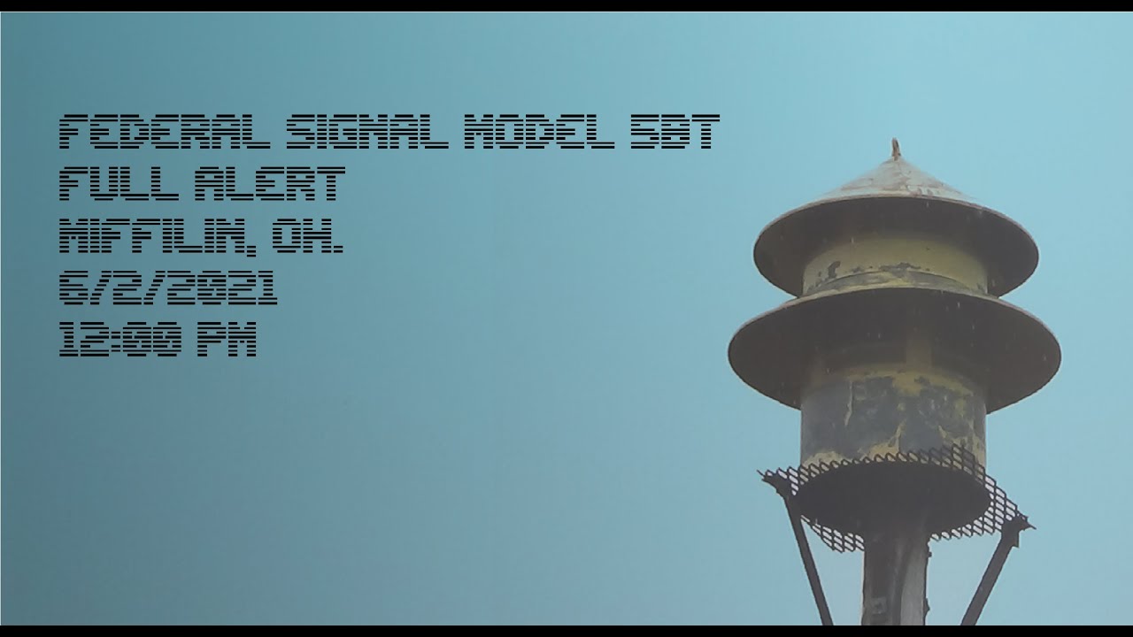 Federal Signal Model 5BT - Full Alert - Miffilin, OH - Ashland Co ...