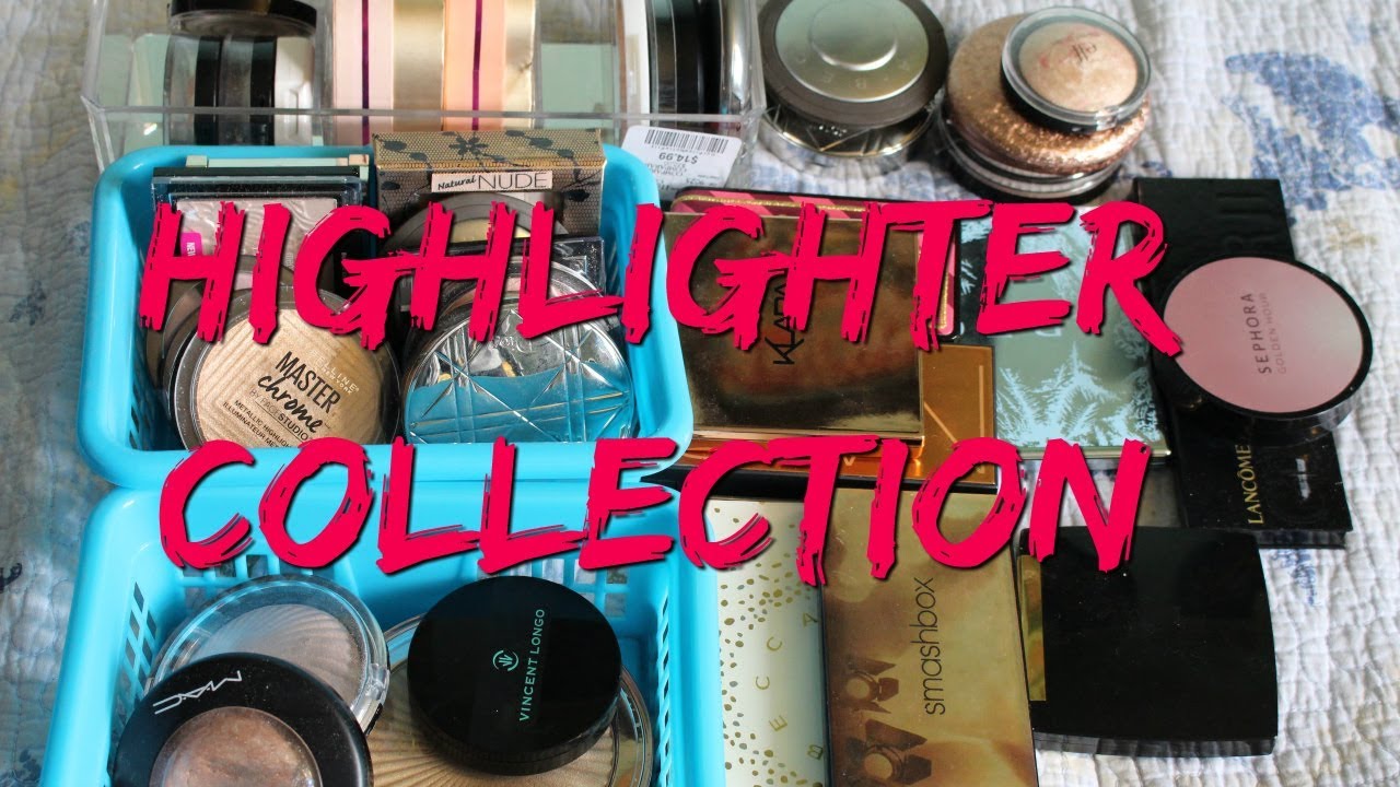 HIGHLIGHTER COLLECTION 2018 ~ Everything Swatched! - YouTube