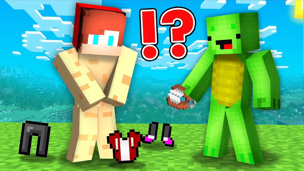 Mikey Pranked JJ with SHEARS in Minecraft Challenge - Maizen Challenge - YouTube