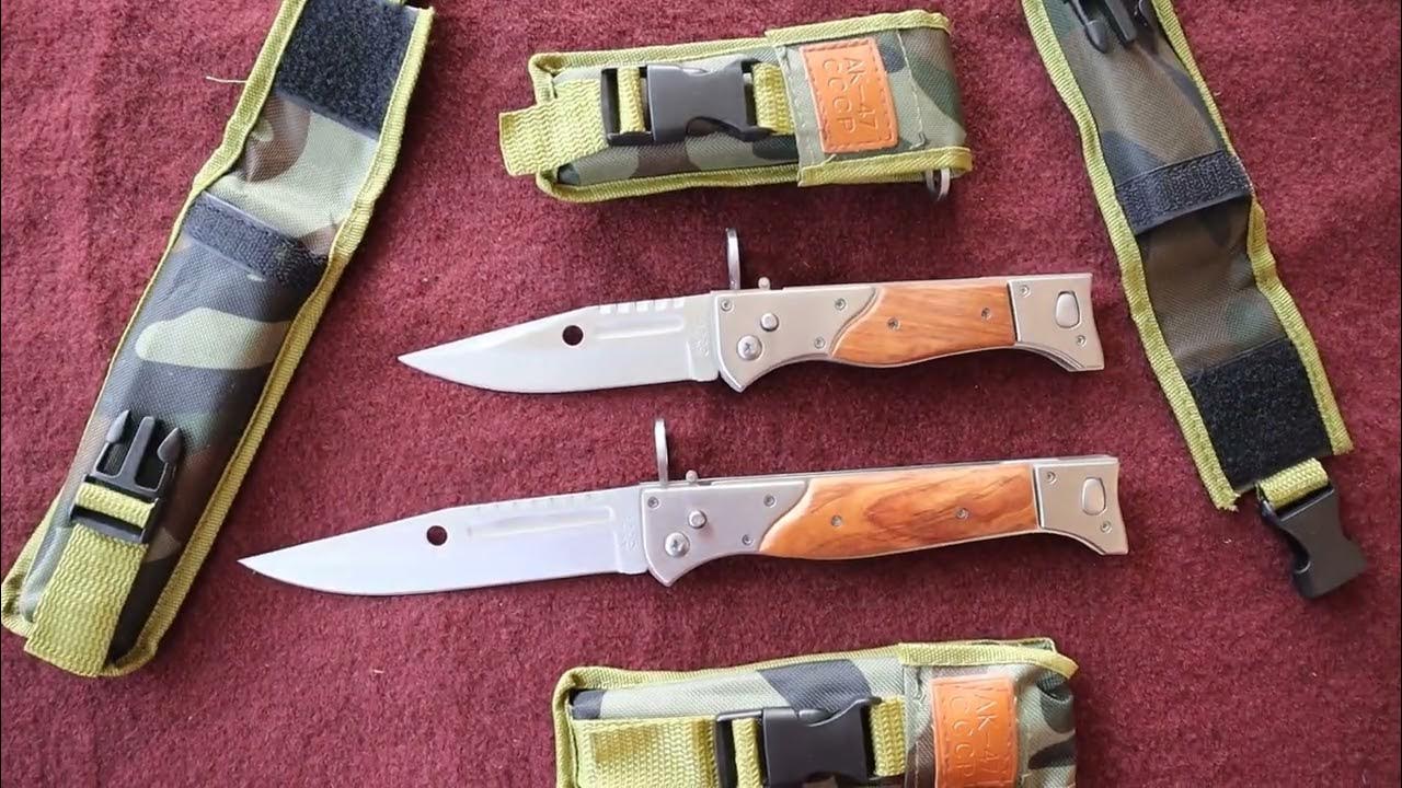Big CCCP Scout AK-47 BAYONET Survival Folding Blade Knife - YouTube