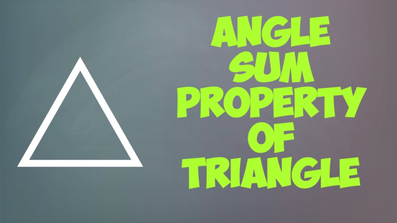 Prove that sum of all angle of triangle is 180° | Angle sum property ...