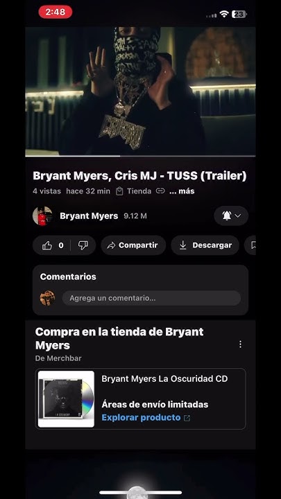 Bryant myers FT cris mj video oficial de tuss hoy sale este tema pendiente suscríbanse al canal ...