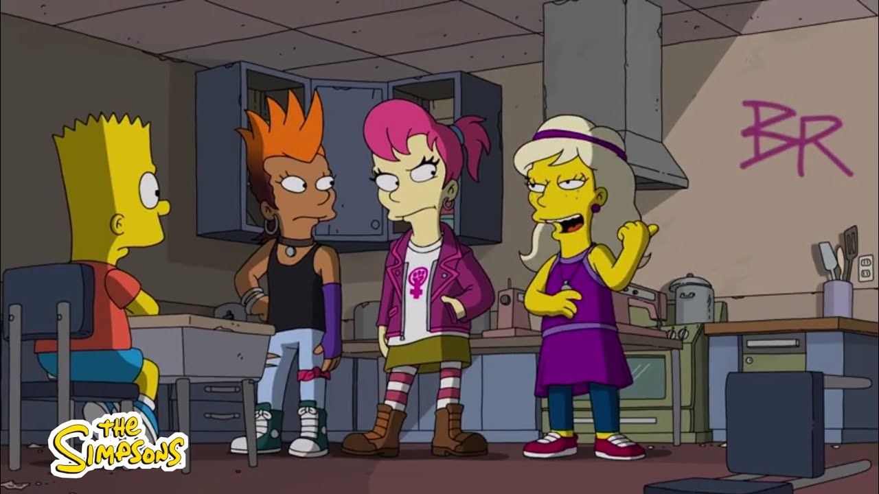 Bart Joins A Girl Gang | The Simpsons - YouTube