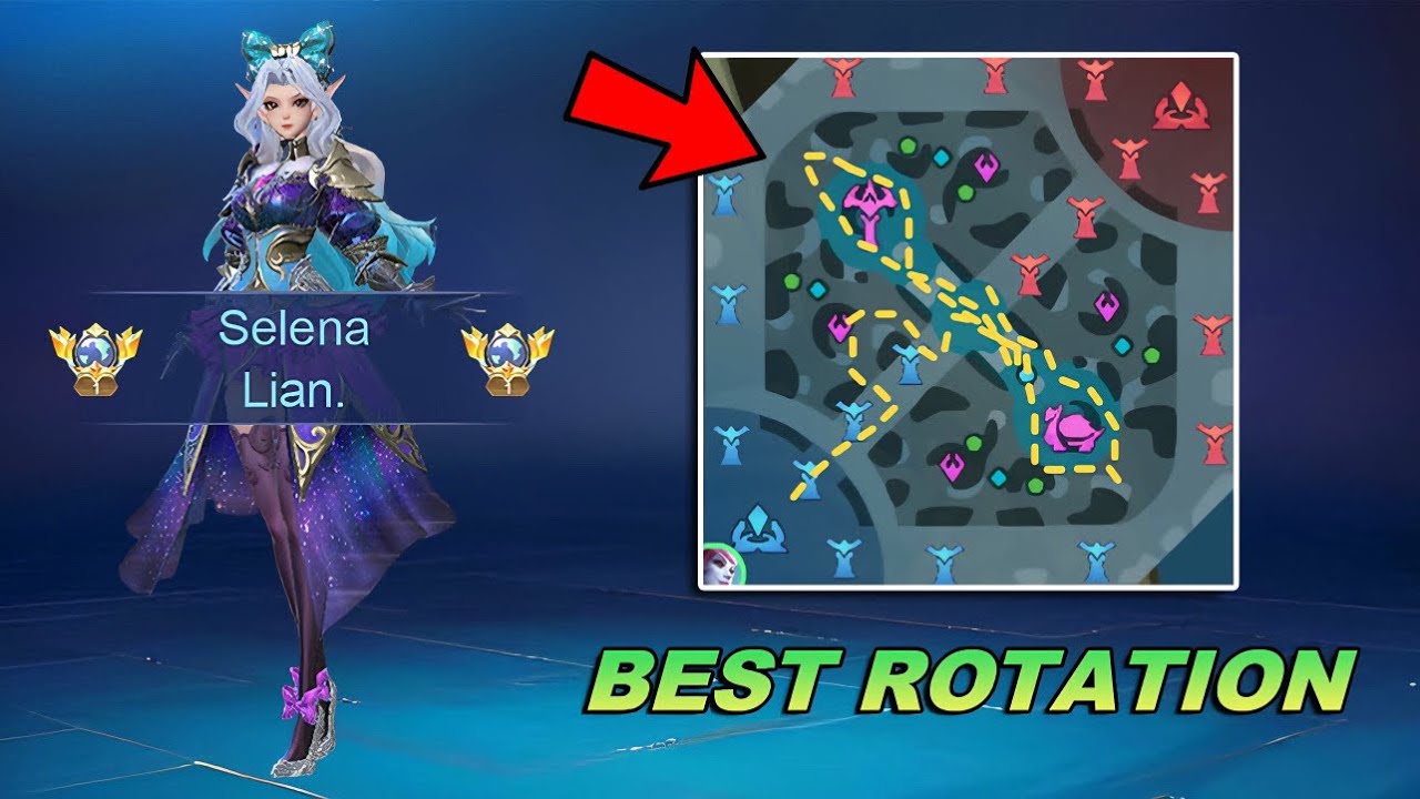 BEST TOP GLOBAL SELENA MID LANE ROTATION IN IMMORTAL GLORY RANK GAME ...