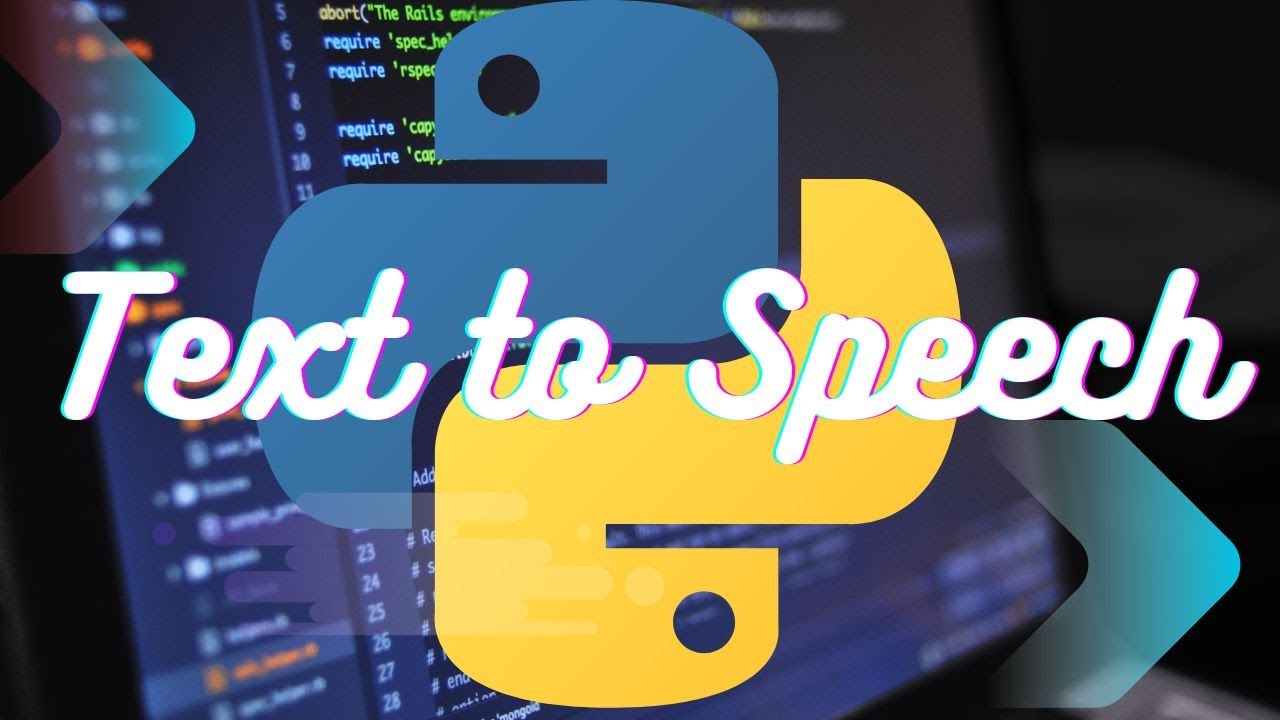 How to create a text to speech app in Python - YouTube