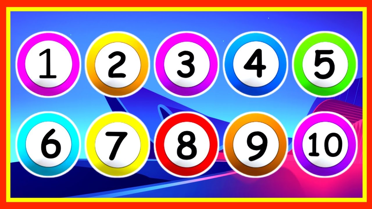 123 Numbers | 1234 Number Names | 1 To 10 Numbers song | 12345 learning for kids | Counting ...