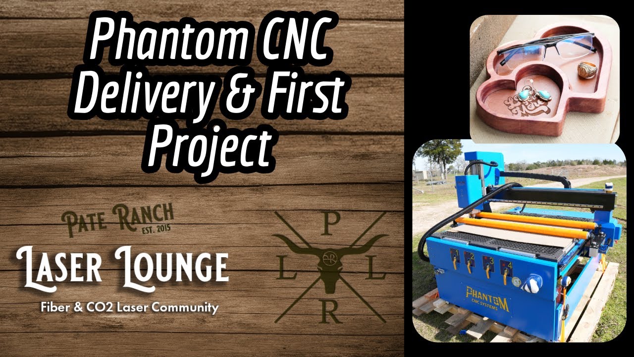 Phantom CNC SCV44 - Delivery, Setup and First Jobs - YouTube