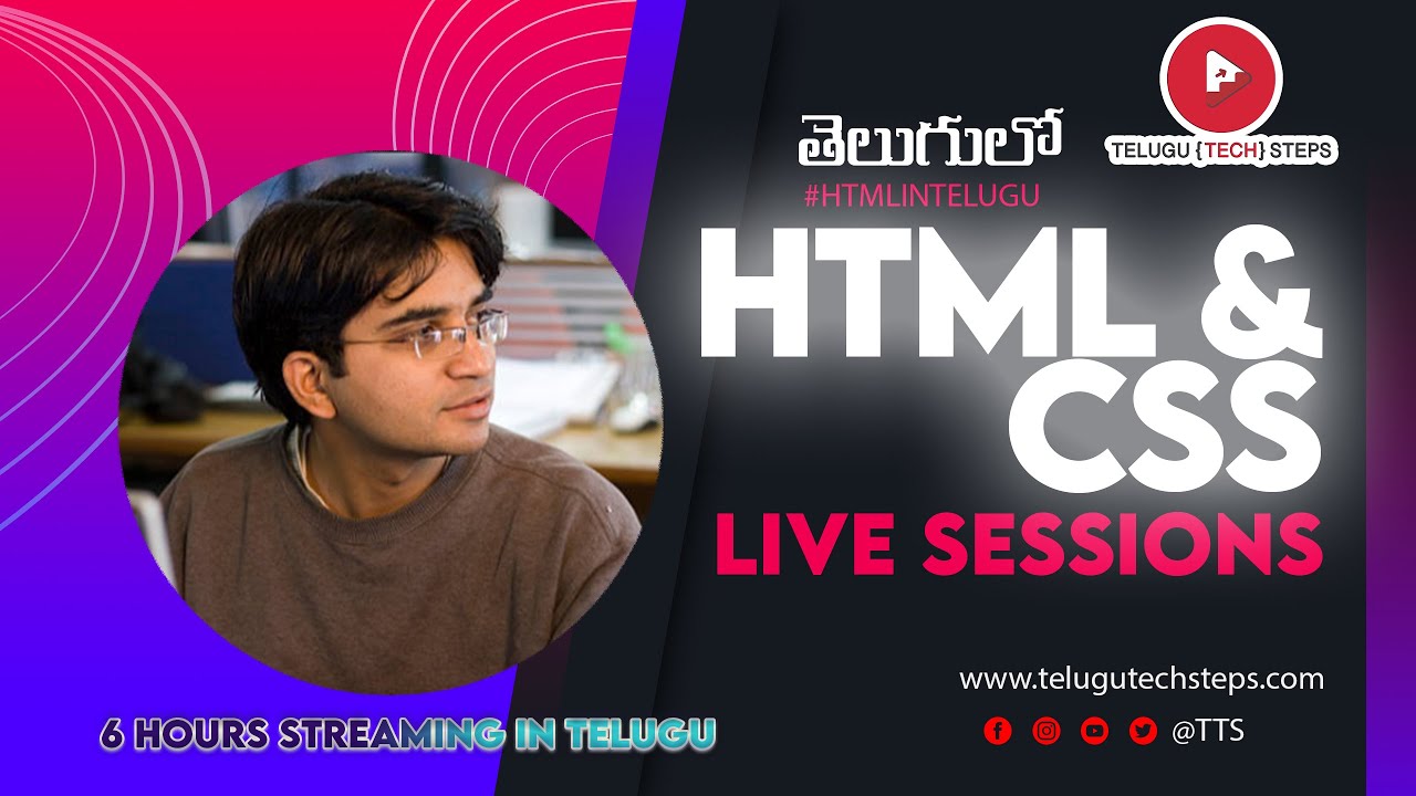 Html And Css In Telugu 2024 Html And Css Live Youtube 2267