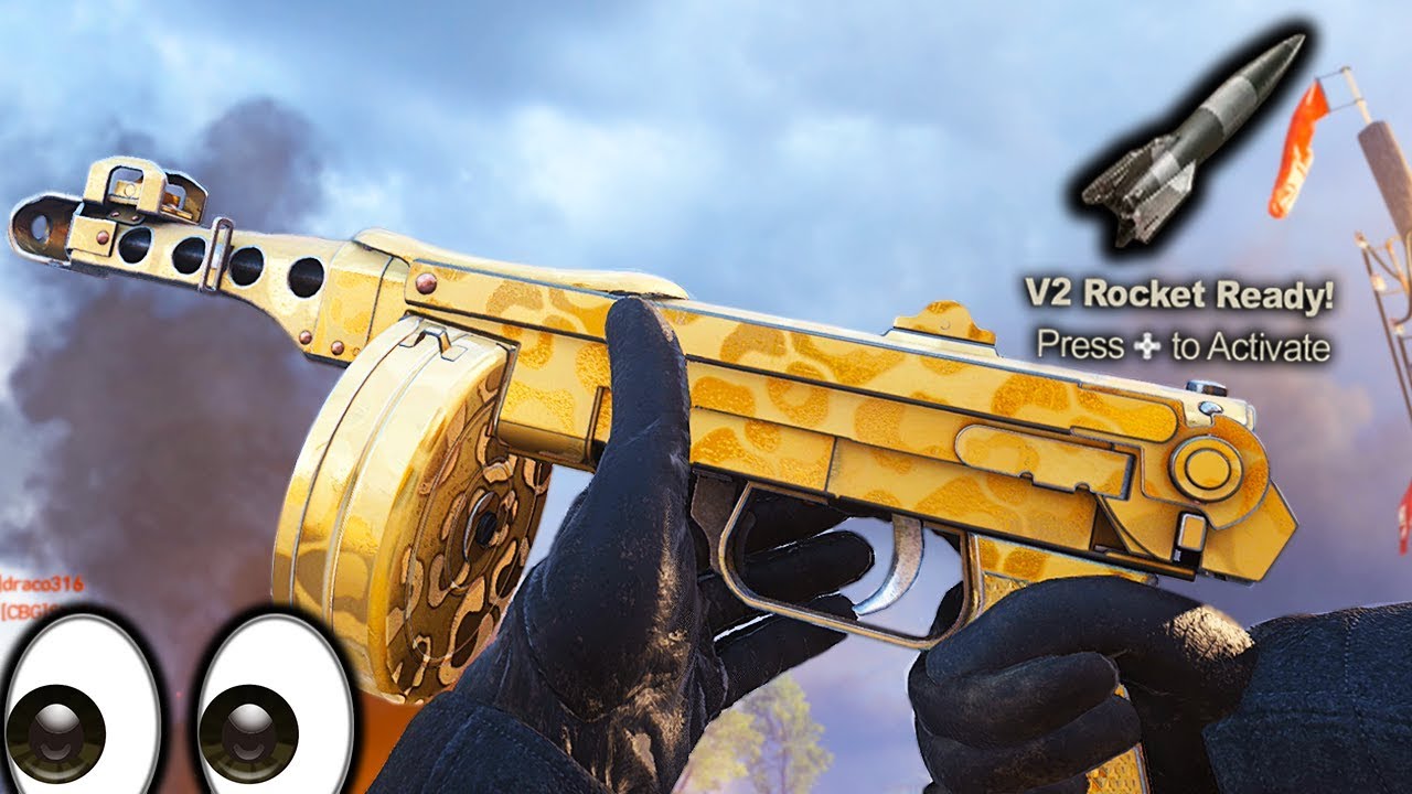 NEW SECRET “GOLD LEOPARD” CAMO V2 ROCKET on COD WW2! HIDDEN CAMO V2 ...