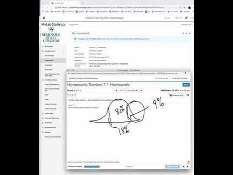 Chapter 7 homework solutions MyMathLab - YouTube