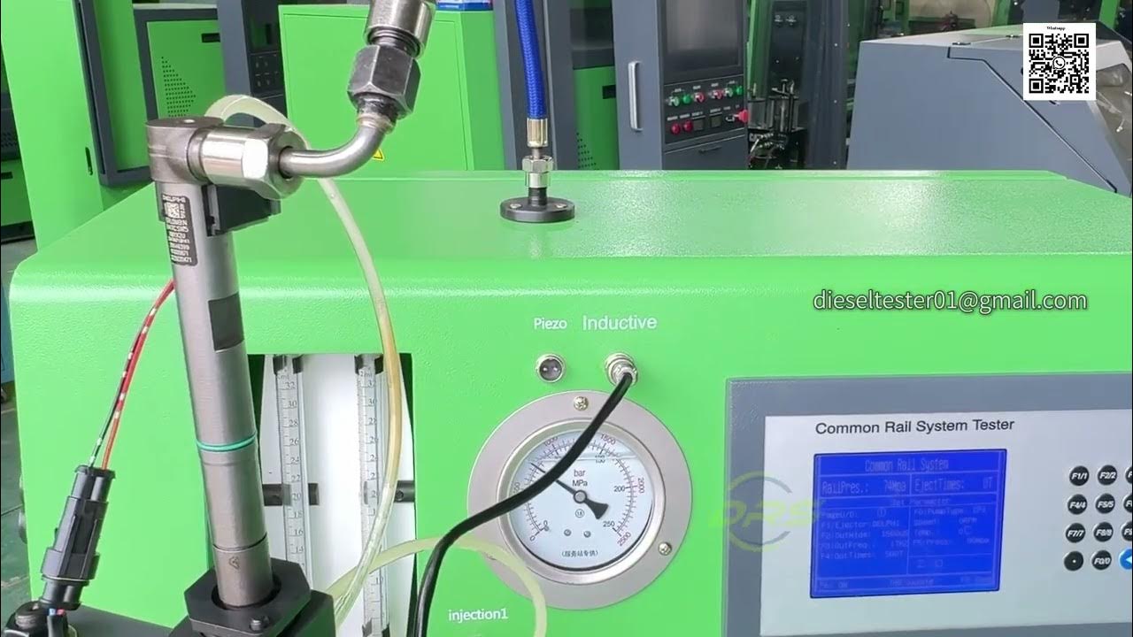 EPS100 common rail injector test bench - YouTube