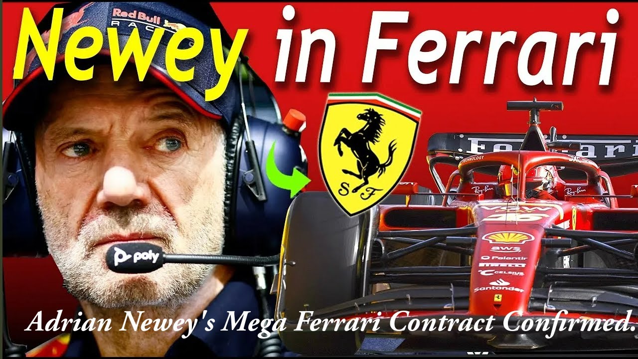 Breaking News: Adrian Newey's Mega Ferrari Contract Confirmed🙌 - YouTube