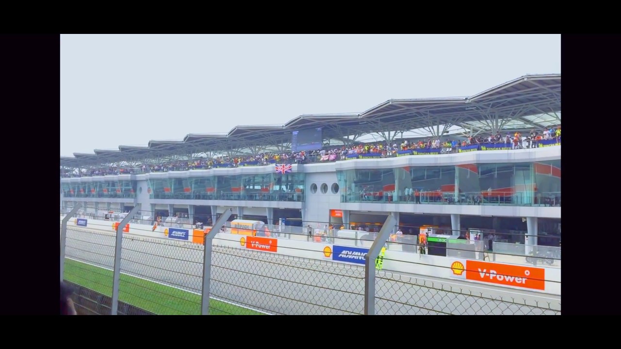 MotoGP Sepang 2015 view from grandstand - YouTube