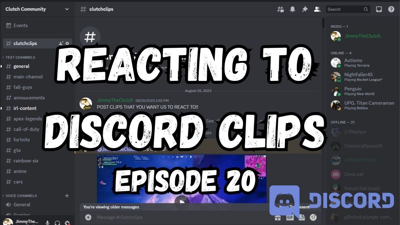Reactign To Discord Clips Episode 20 || ClutchCommunity Discord ...