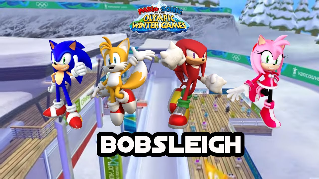 Mario & Sonic At The Vancouver 2010 Olympic Winter Games Bobsleigh # 1 ...