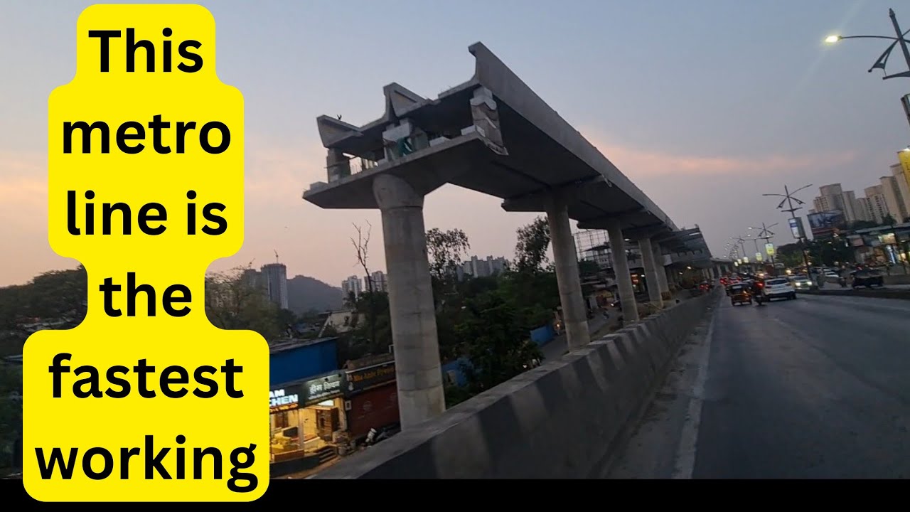 This metro line is the fastest working,Mumbai Metro Line 4 (WADALA ...
