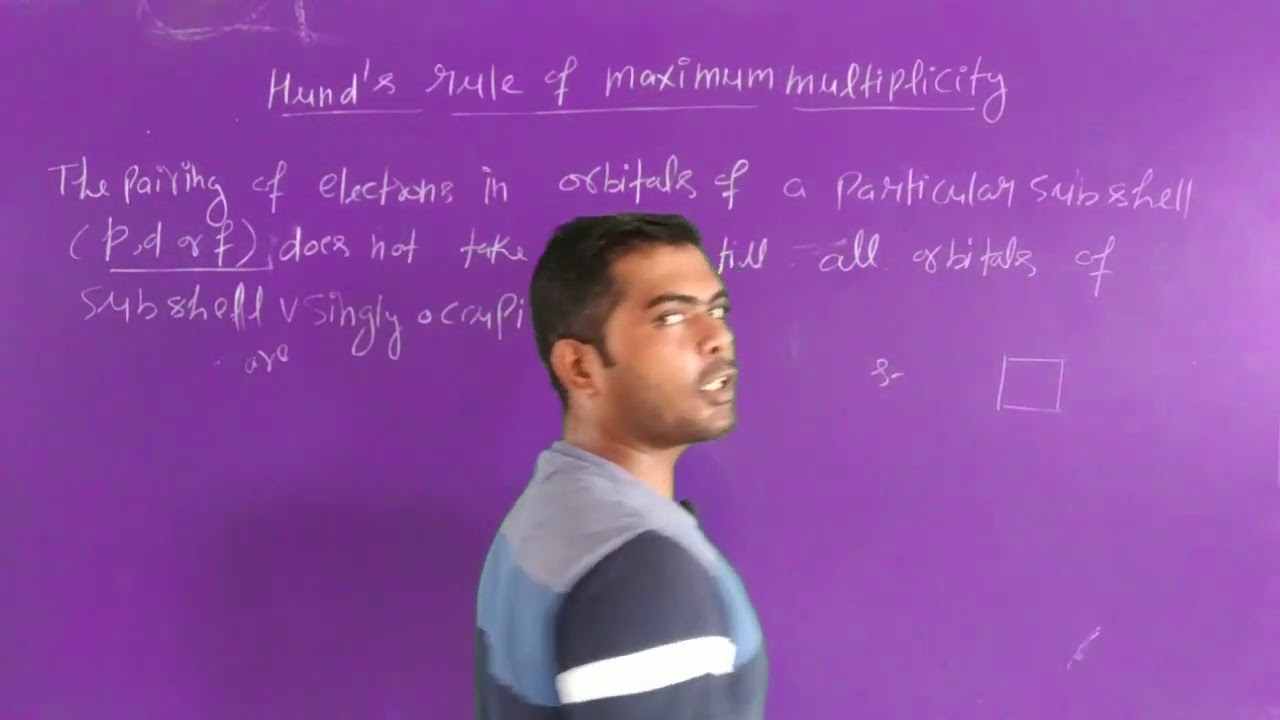 Class 11 Chemistry Ch -2 Hund's Rule by Pankaj Sir - YouTube