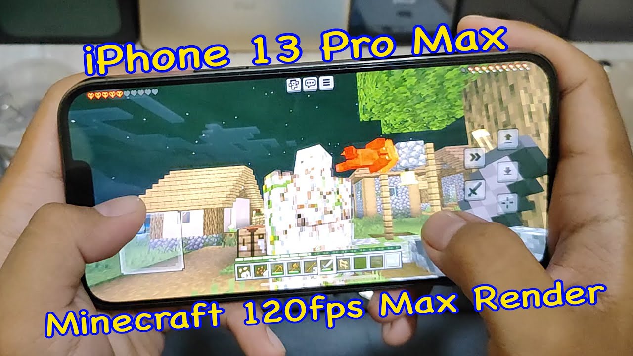 CHEAPEST 120HZ iPhone! || iPhone 13 Pro Max Minecraft Max Render chunks ...