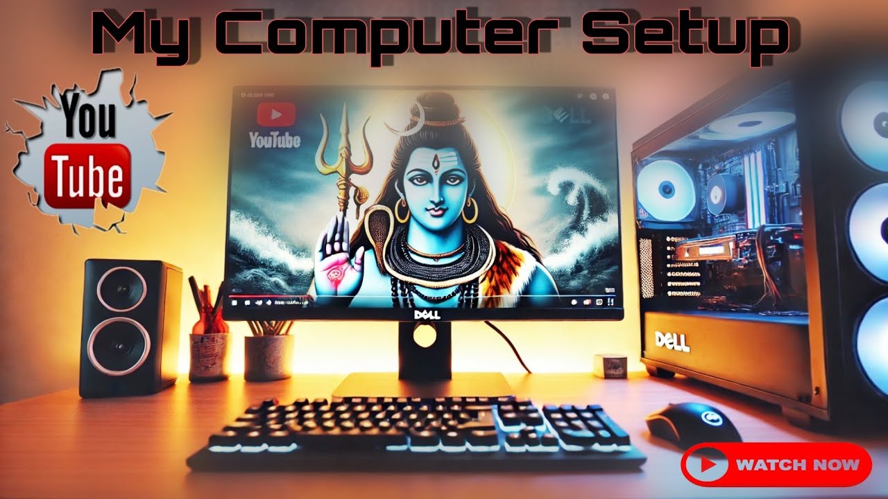 My Computer Setup with Mahadev Vibes! 🚀 | Dell CPU | Mahadev Wallpaper ...