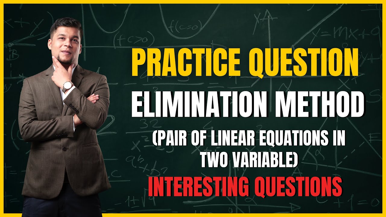 How to solve questions of the pair of linear equations in two variables ...