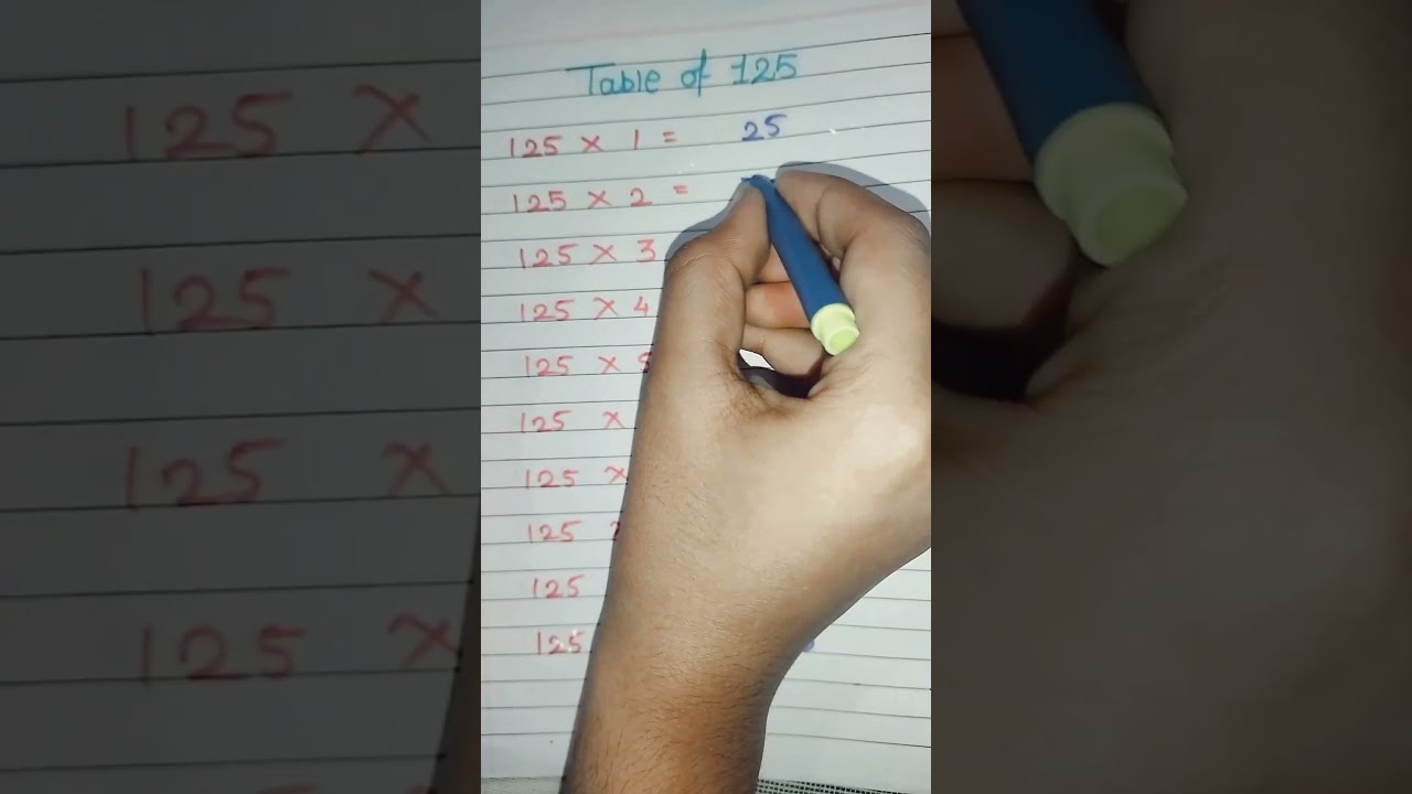 Maths Trick Table Of 125 shortvideo shorts YouTube Maths Trick Table Of 125 shortvideo shorts YouTube