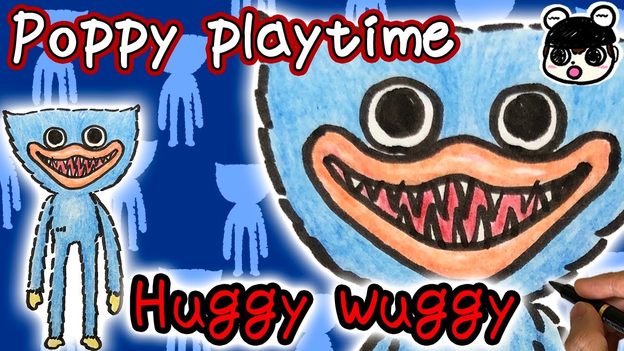 【Poppy playtime】How to draw Huggy Wuggy | step by step - YouTube