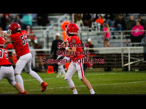 Bo Beard QB 8th grade season highlights - YouTube