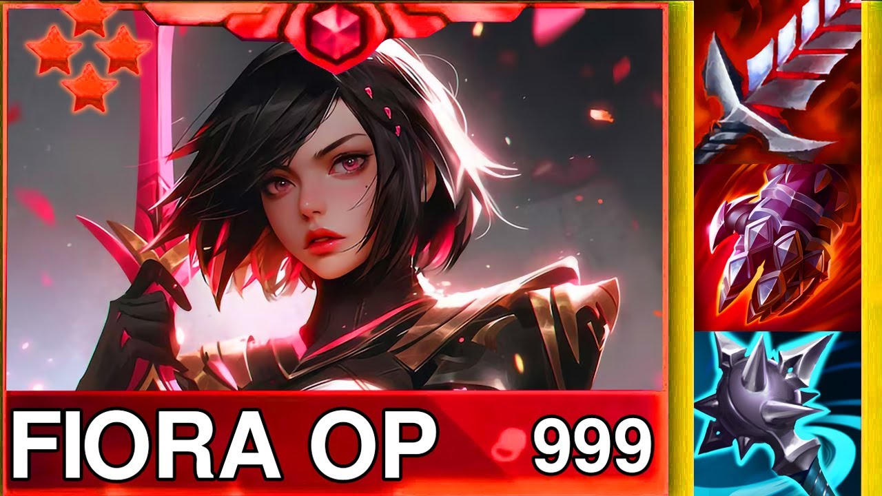 100% WIN RATE FIORA GOD BUILD "1V9" ⭐⭐⭐ TFT SET 12 - YouTube
