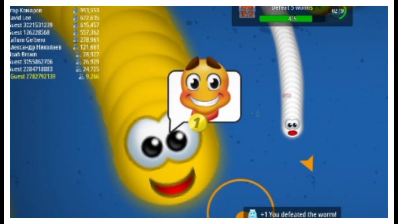 Worms zone.io hungry snake // worms zone best game play #wormszoneioslithersnakegame # ...