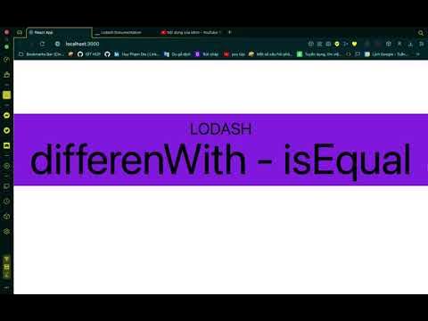 11. Lodash differenceWith - isEqual - YouTube