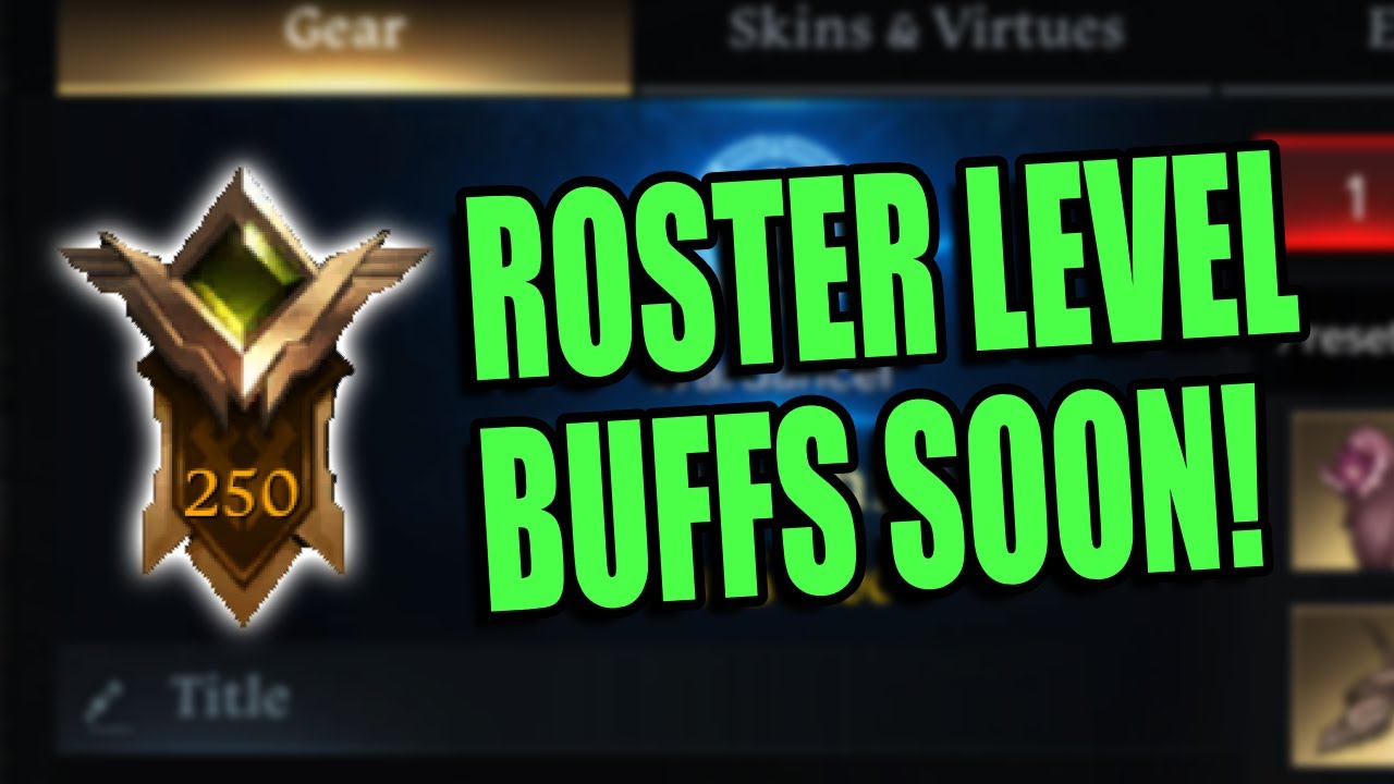 Big Tip to Boost Your Roster Level Quickly - YouTube