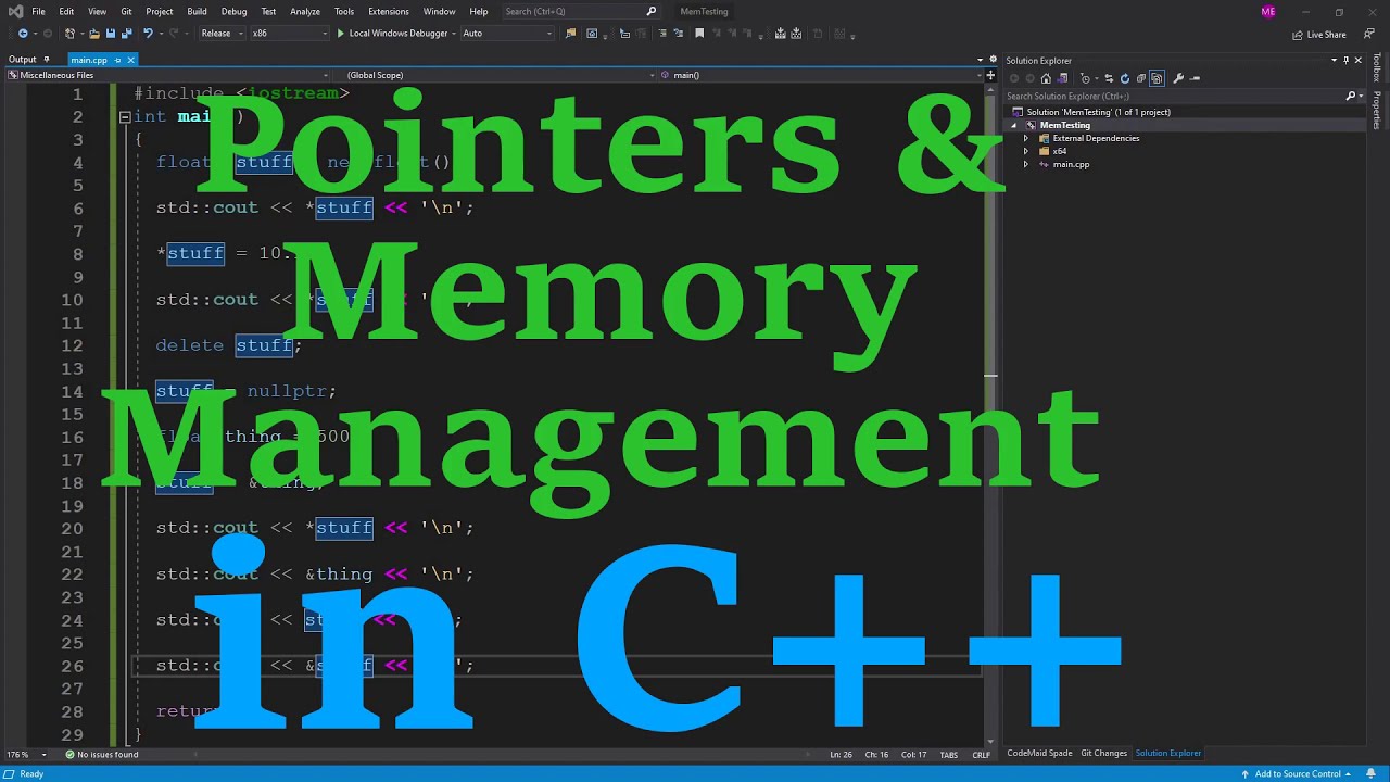 C Memory Management Part 1 Pointer Primer New Delete Macros YouTube c-memory-management-part-1-pointer-primer-new-delete-macros-youtube