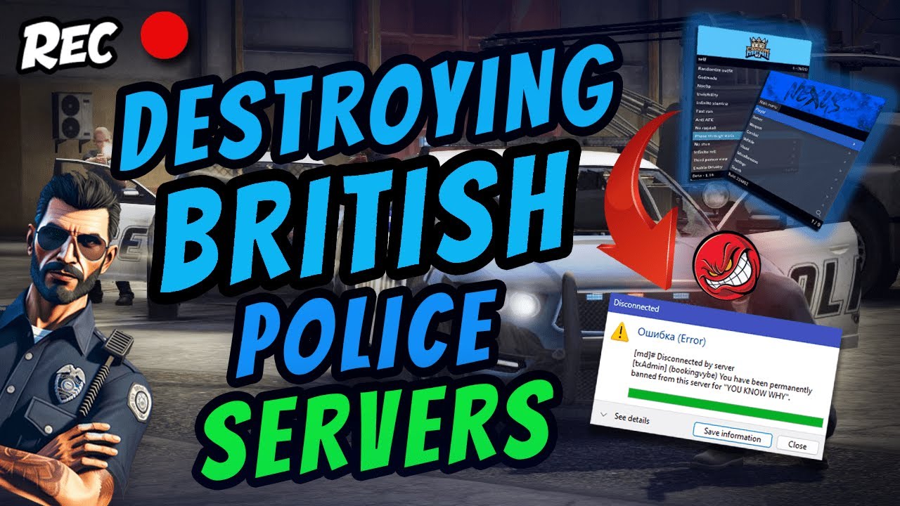 DESTROYING BRITISH Police Server In GTA RP - YouTube