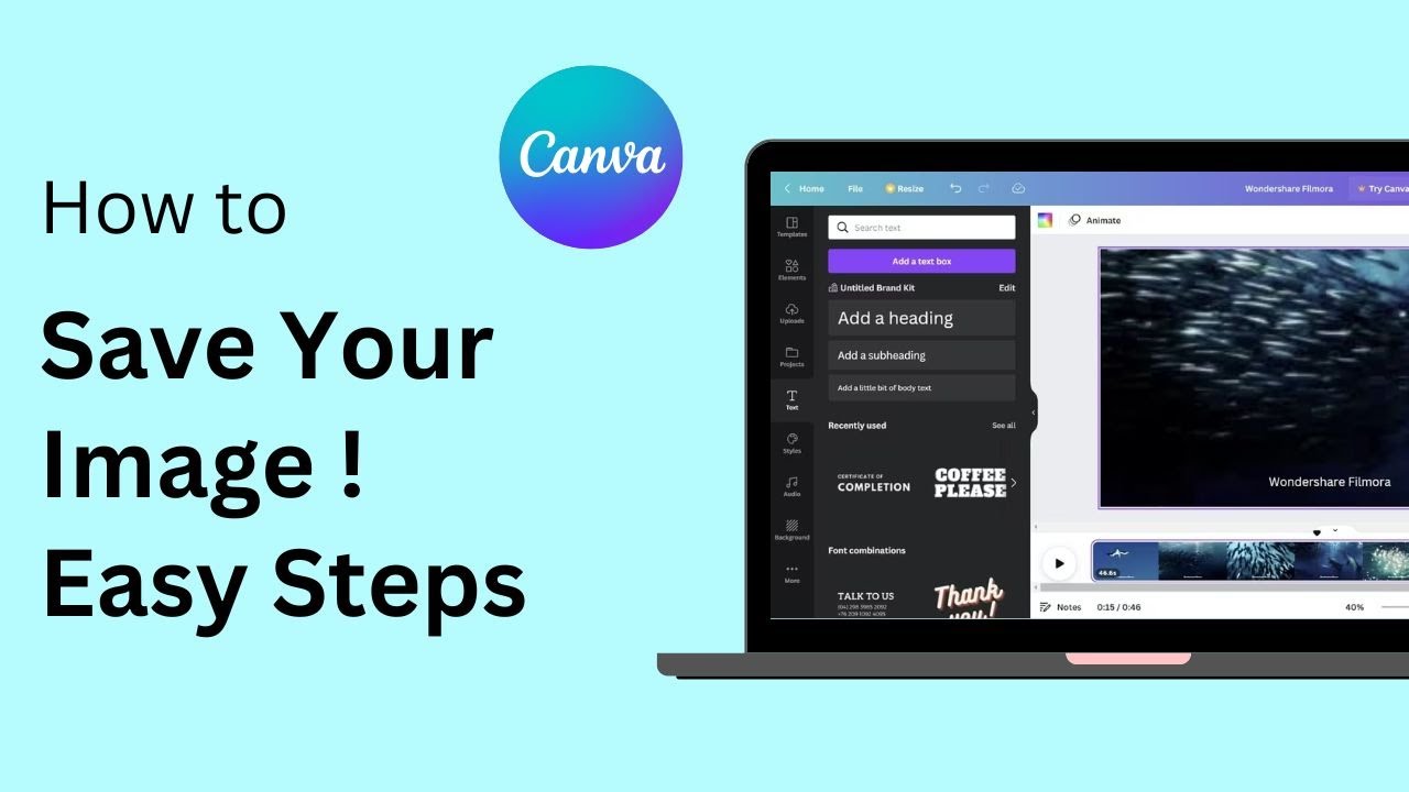 How To Save Your Canva Image ! - YouTube