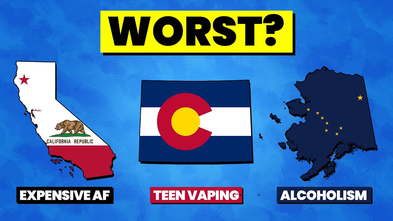What Every U.S. State is Worst At - YouTube