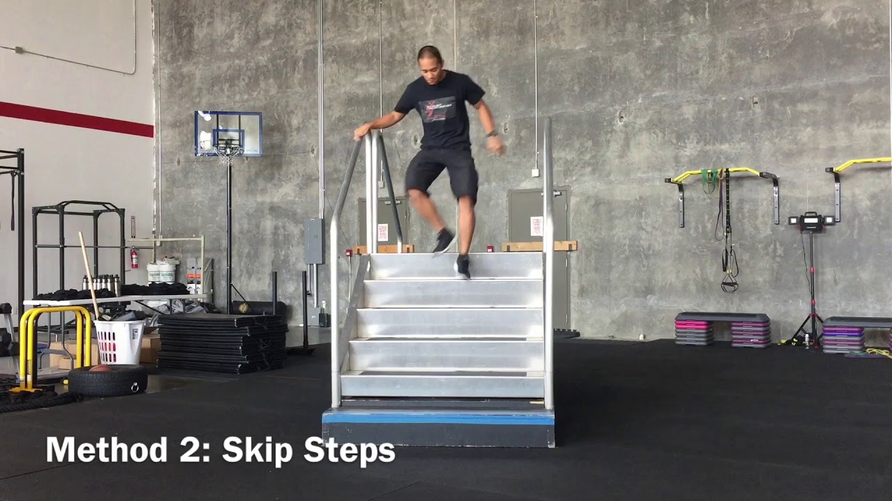 POPAT Test Training - 3 Ways to run the stairs - YouTube