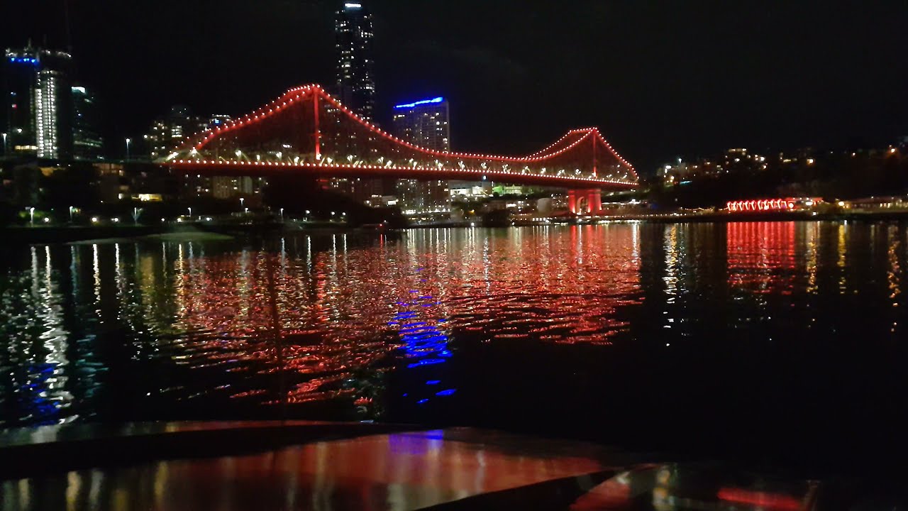Brisbane's Story Bridge at night 2021 - YouTube