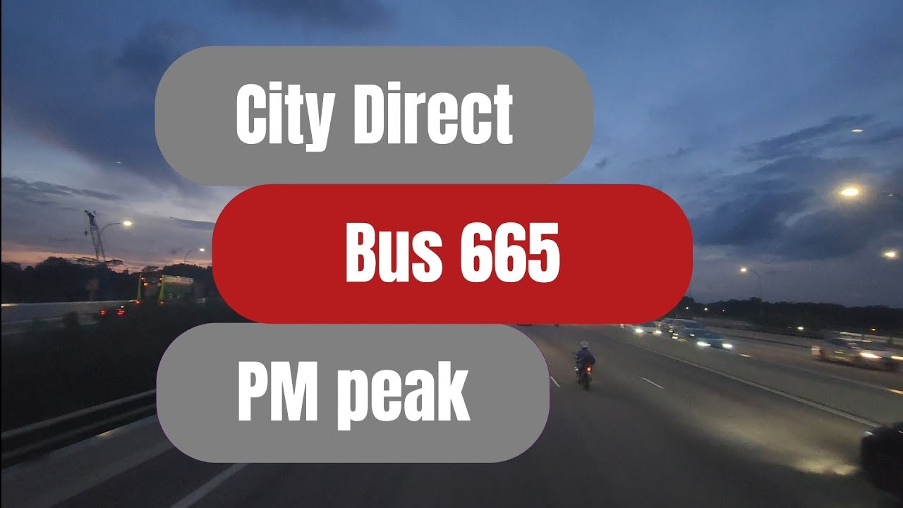 City Direct bus 665 (PM peak) - YouTube