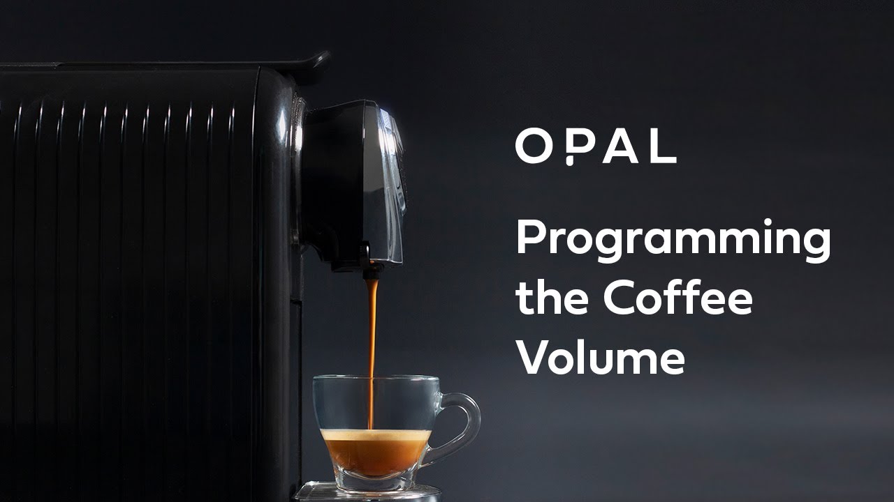 OPAL One - Programming Coffee Volume - YouTube