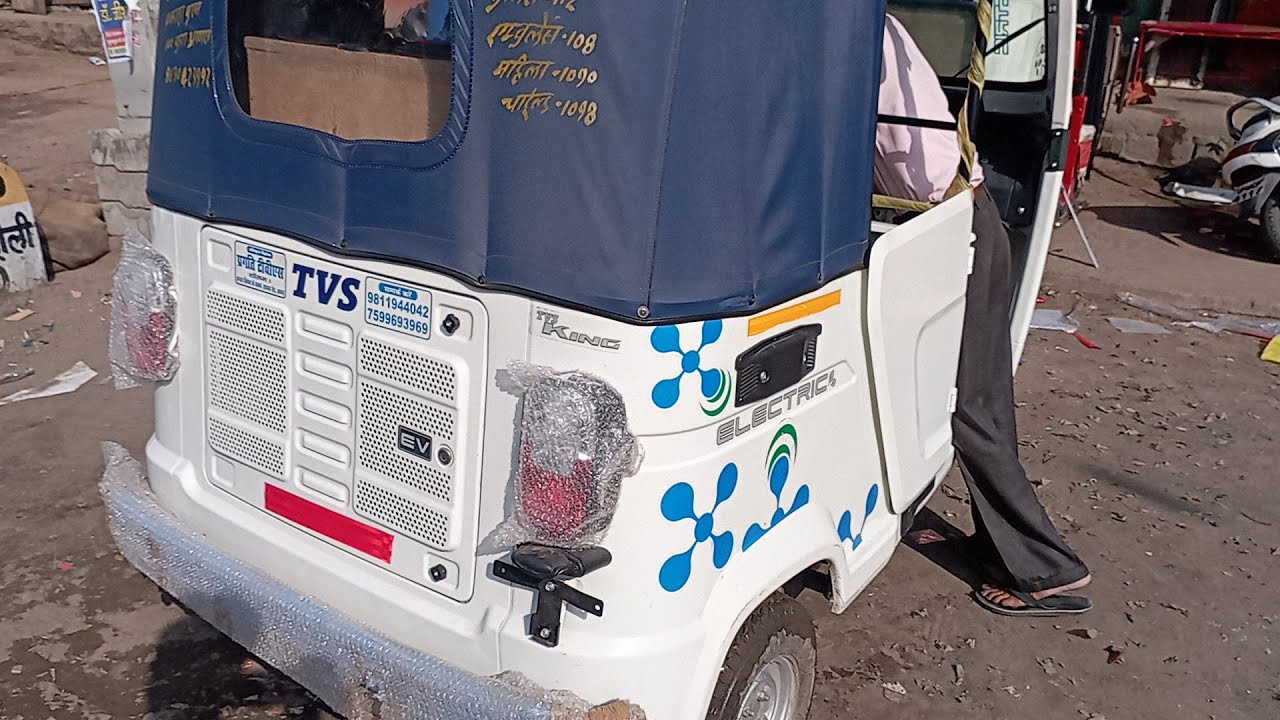 tvs battery auto decoration agra !! tvs electric auto seat cover ...