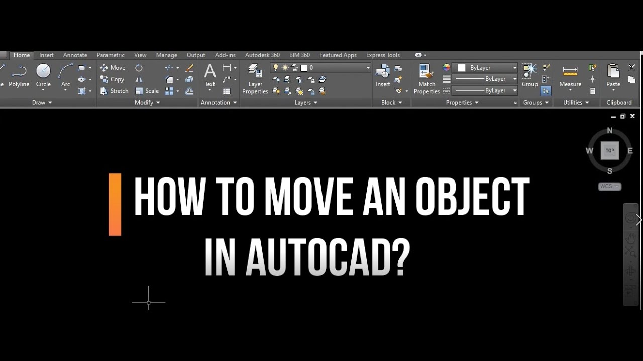 HOW TO MOVE AN OBJECT IN AUTOCAD YouTube HOW TO MOVE AN OBJECT IN AUTOCAD YouTube