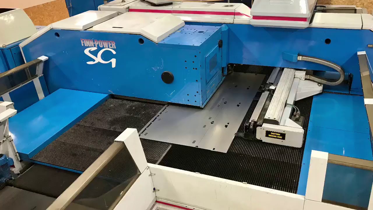 Finn Power SG5 Punching machine / nibbling machine with CNC - YouTube