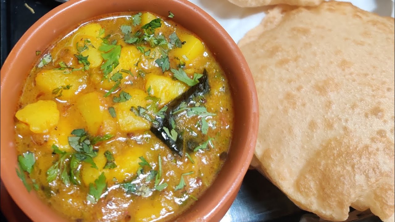 Puri Bhaji | पूरी भाजी | halwai style aloo ki sabzi | full recipe ...