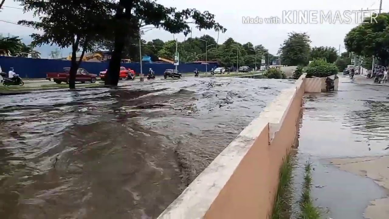 Salang-bago river overflows! - YouTube