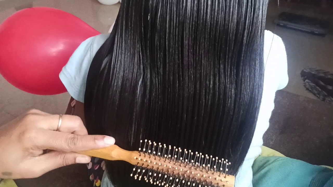 Relaxing Hair combing with silky and shiny hair/Luckylaxmitips&thoughts ...